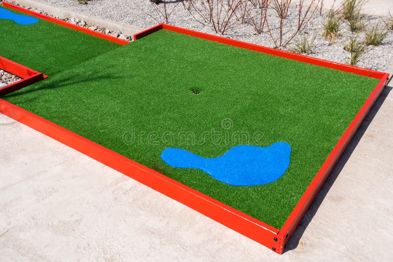 Mini Golf Court at Cruise Ship Deck Stock Photo - Image of hobby ...