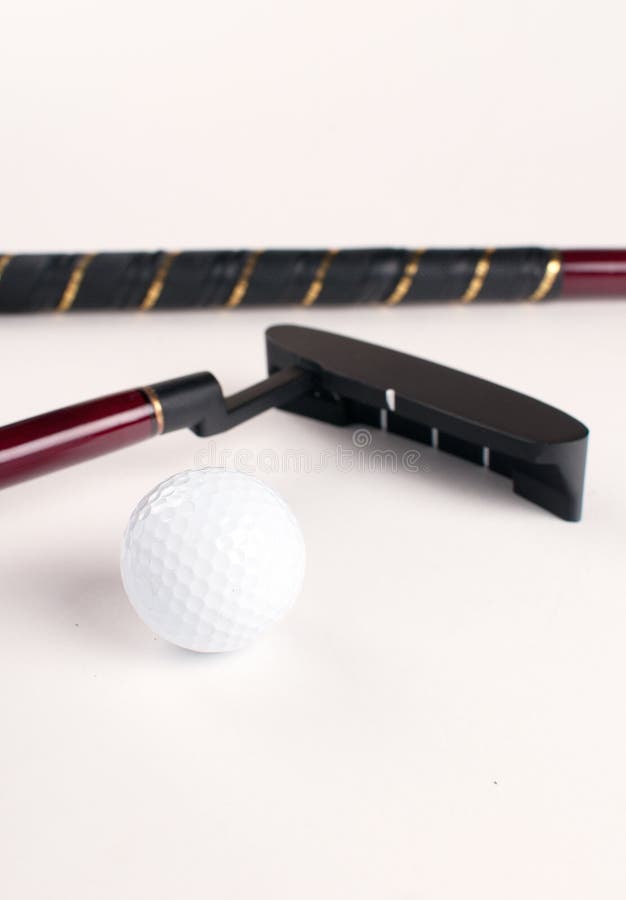 Mini Golf Equipment - Ball and Stick Stock Photo - Image of hobbies ...