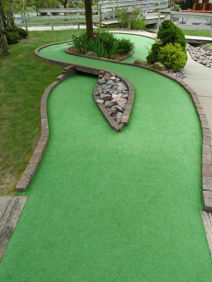 Mini Golf Hole stock photo. Image of fairway, eagle, bridge - 19675820