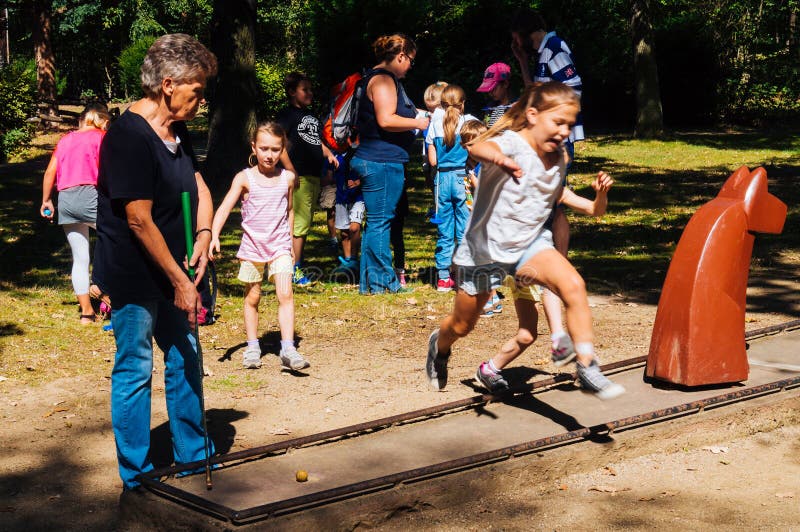 Mini golf in park editorial photo. Image of mini, outdoors - 266478661