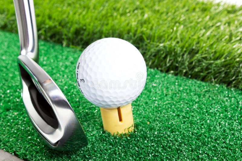 Mini golf, bat and ball stock photo. Image of four, minigolf - 126372692