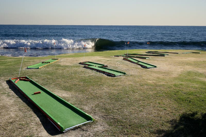 Mini golf and sea stock image. Image of grass, sport, golf - 1702527