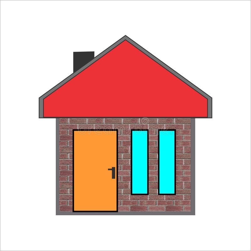 Mini House Icon Vector Illustration Stock Vector - Illustration of ...
