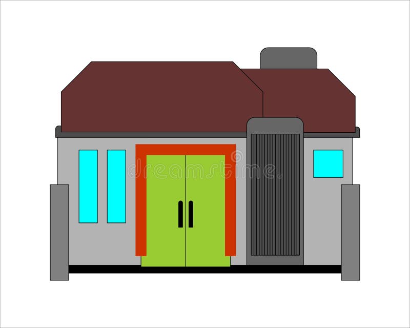 Mini House Icon Vector Illustration Stock Vector - Illustration of ...