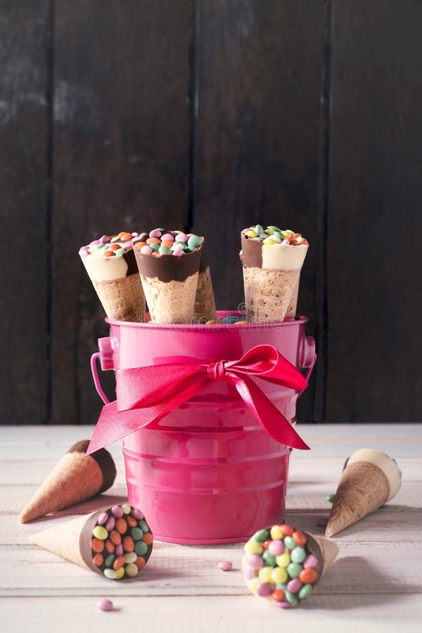 Ice cream cornet stock photo. Image of candy, decoration - 27367434