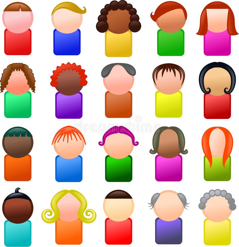 Mini Icon People stock illustration. Illustration of group - 41656156