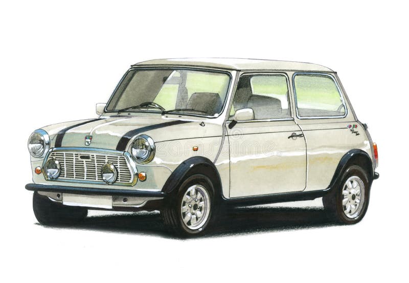 Vector mini cooper stock vector. Illustration of britain - 7449438