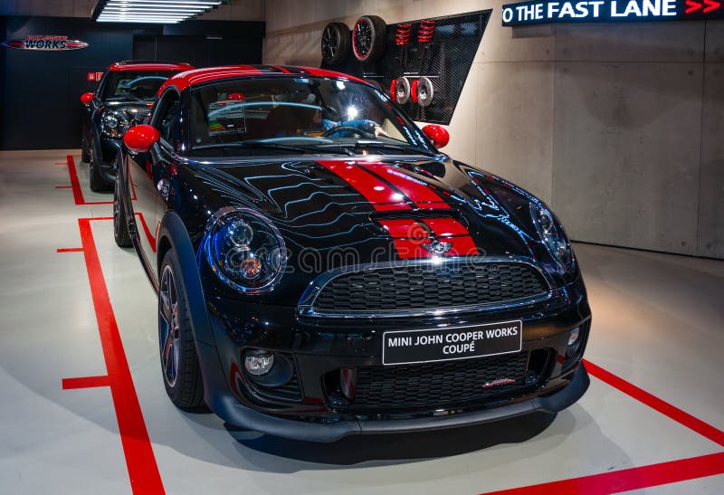 Mini John Cooper Works Coupe Editorial Photo - Image of model, display ...