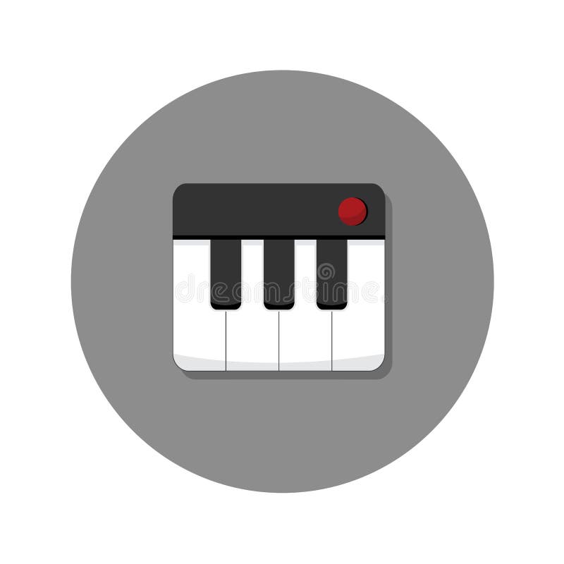 Mini Keyboard Synth Icon Vector Illustration Graphic Stock Vector ...