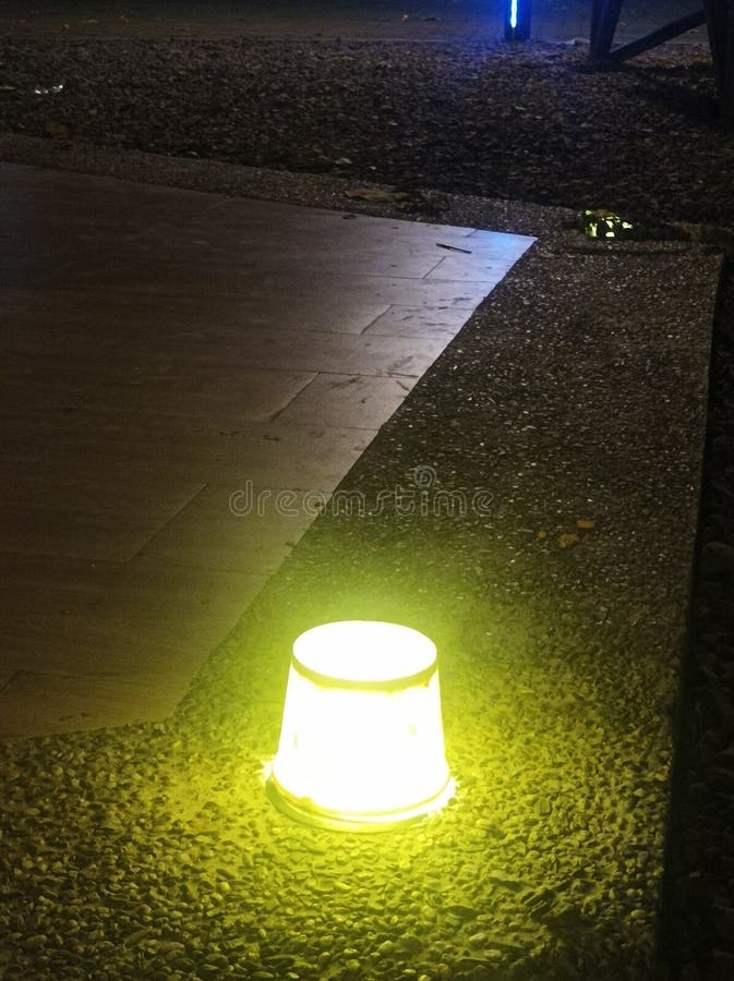 Mini Lantern Light at the Park so Bright Stock Image - Image of mini ...