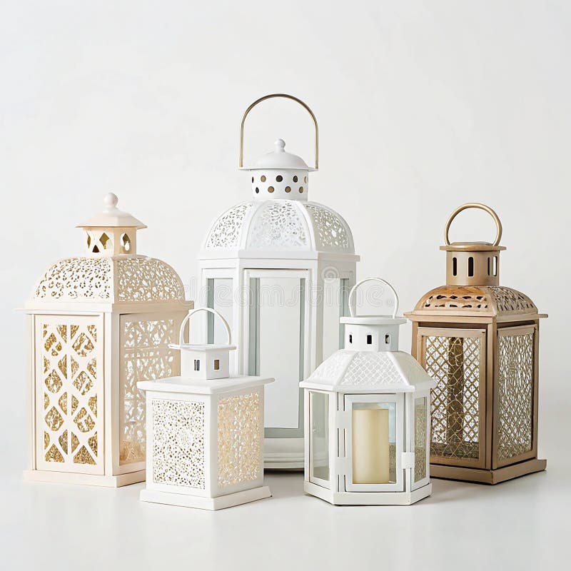 Mini Lanterns Collection for Crafts and Decor Stock Illustration ...