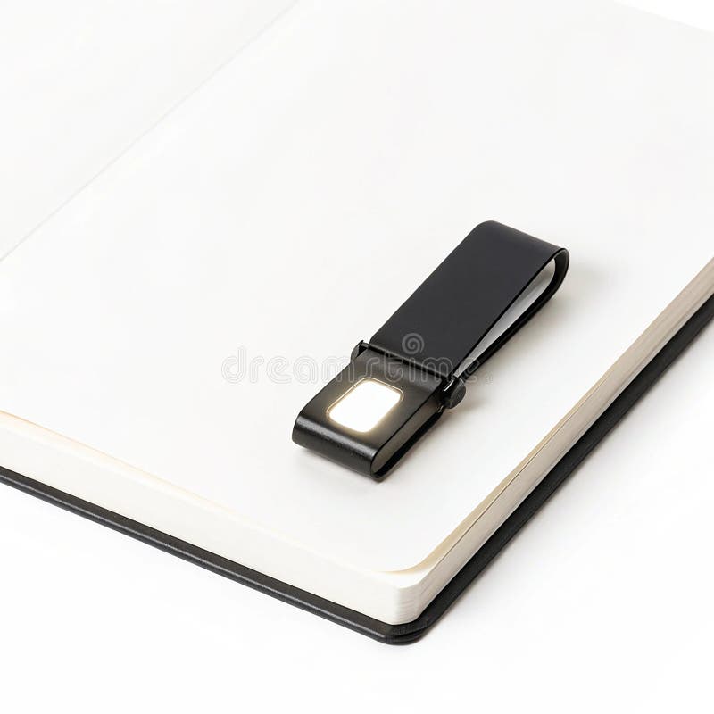 Mini LED Book Light Clip Isolated on White Background Stock ...