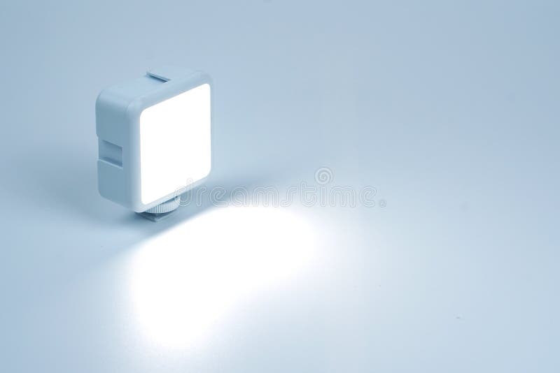 Mini Led Light for Photography with the Light on Stock Photo - Image of ...