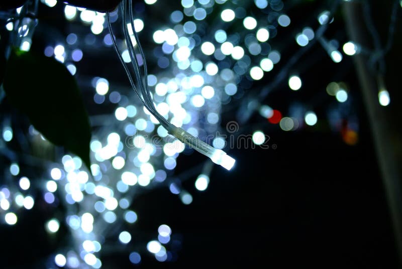 Mini lights, close up. stock photo. Image of bright, bokeh - 68905766