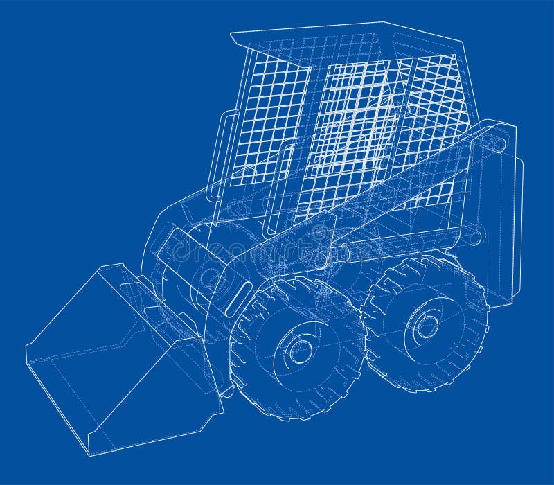 Mini Loader Vector Cartoon Illustration. Stock Vector - Illustration of ...