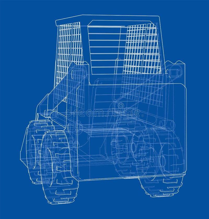 Mini Loader Vector Illustration Stock Illustrations – 597 Mini Loader ...
