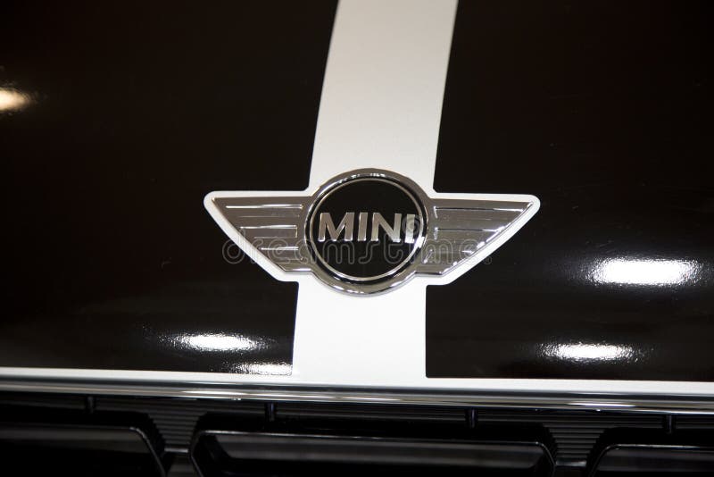 MINI logo on car editorial stock image. Image of mini - 68601594
