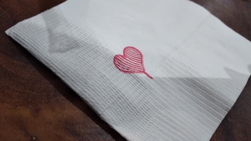 Mini Love Symbol on Tissue Paper Stock Photo - Image of symbol, tissue ...