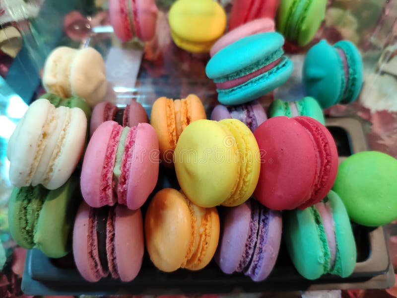 Mini Macaroon stock photo. Image of macaroon, dessert - 143494490