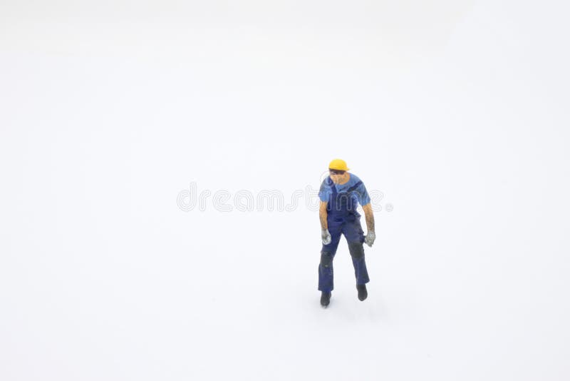 A Mini of Mechanics Working, Maintenance Engineer Repair Stock Photo ...