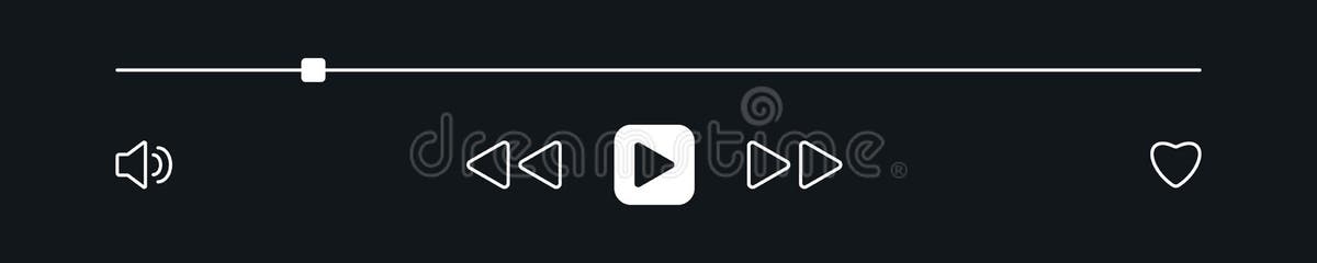 Playback Panel Interface Stock Illustrations – 358 Playback Panel ...