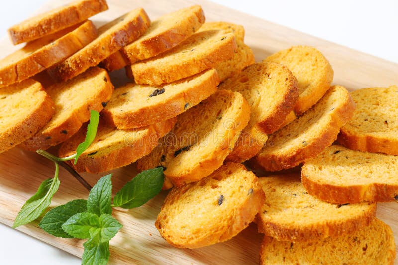 Mini Mediterranean Toasts stock image. Image of cracker - 37449903