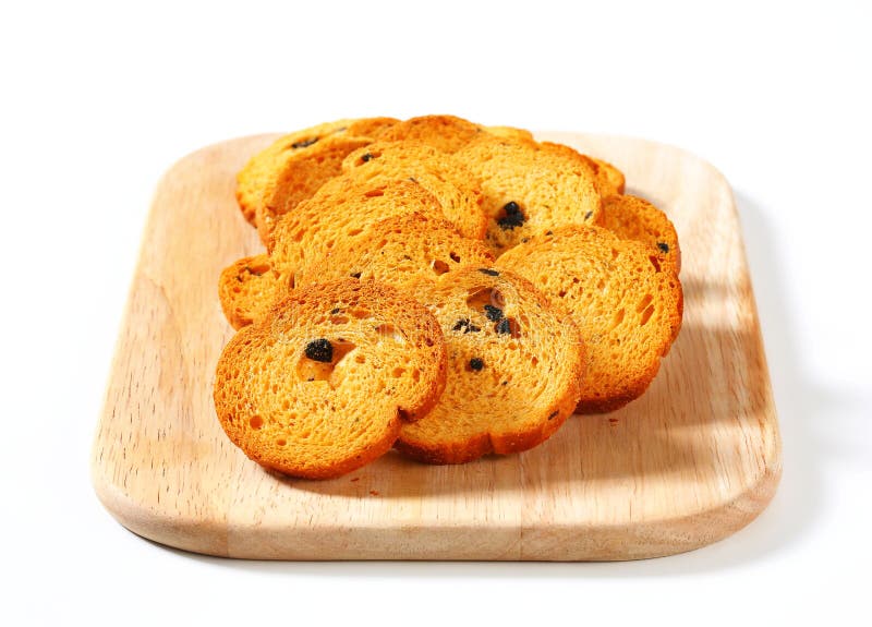 Mini Mediterranean Crispy Toast Stock Photo - Image of round, garlic ...