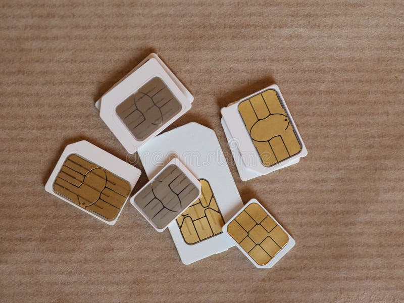 Mini Micro and Nano Sim for Phone Stock Image - Image of mini ...