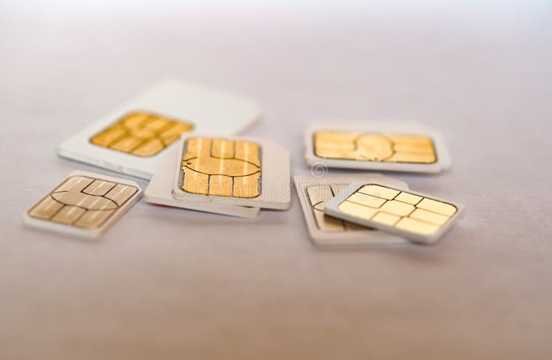 Mini Micro and Nano Sim for Phone Stock Image - Image of electronics ...