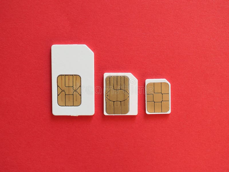 Mini Micro and Nano Sim for Phone Stock Image - Image of electronics ...