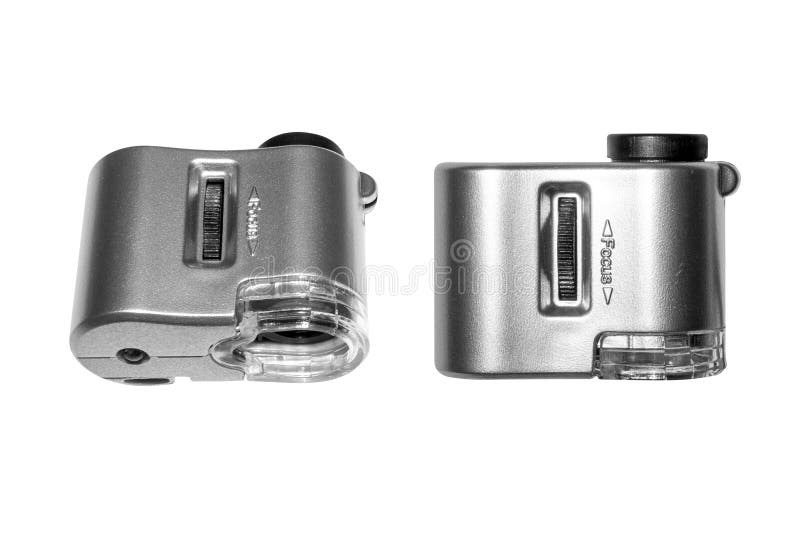 A Mini Microscope with Backlight.a Mini Microscope with Focusing Stock ...