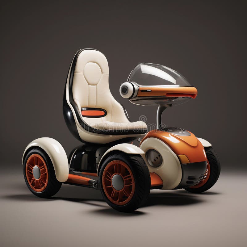 Mini Mobility Mini Car for Children Stock Illustration - Illustration ...