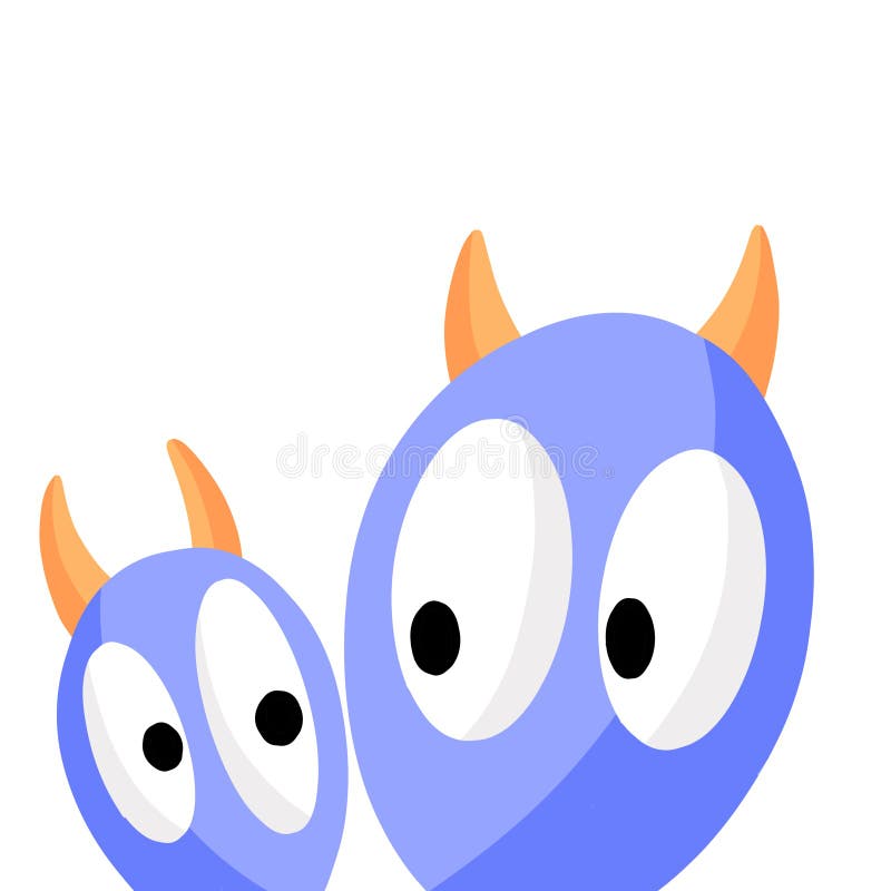 Mini Monster Fictional Imaginary Characters Cartoon Stock Illustration ...
