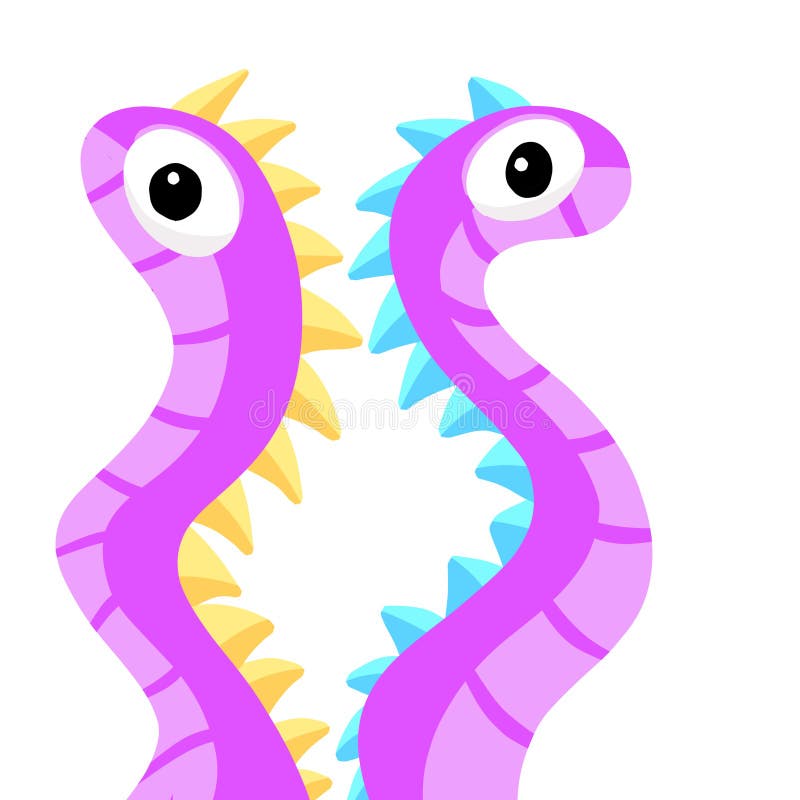 Mini Monster Fictional Imaginary Characters Cartoon Stock Illustration ...