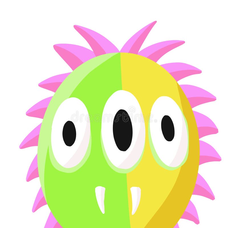 Mini Monster Fictional Imaginary Characters Cartoon Stock Illustration ...