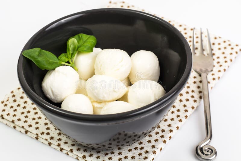 Mini mozzarella balls stock image. Image of fresh, ingredient - 84307509