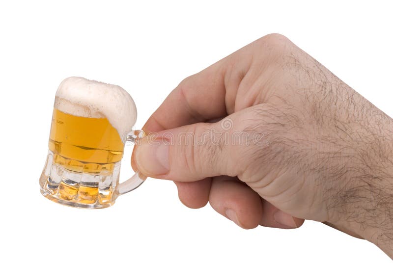 Mini Mug of beer stock photo. Image of light, closeup - 2022386