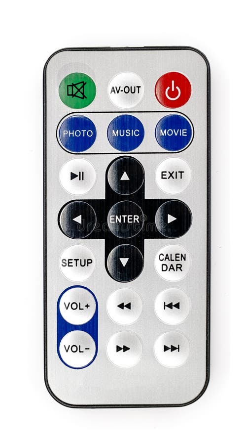 Mini Multimedia Remote Control Stock Image - Image of electronic ...