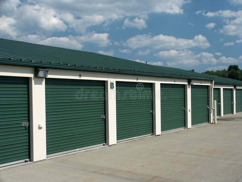 Mini opslag stock foto. Image of structuur, verhuizing - 2733434