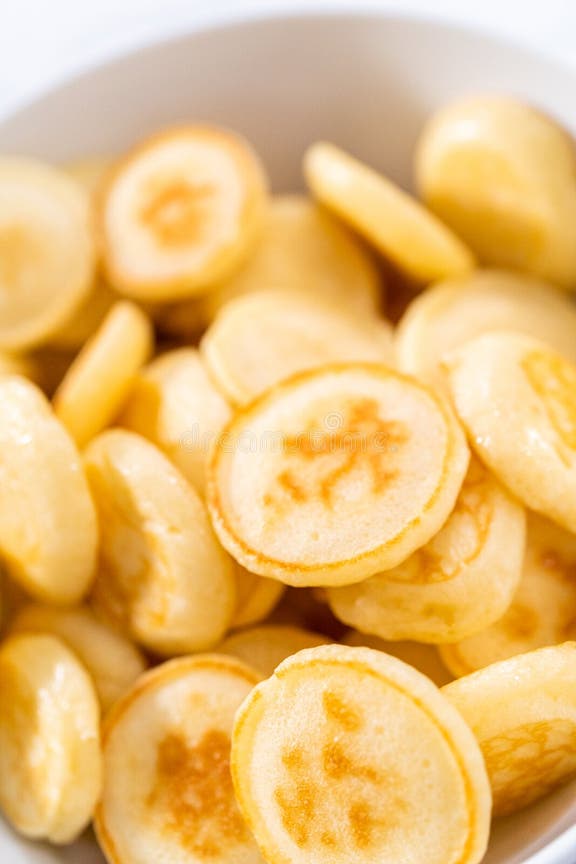 Mini pancake cereal stock photo. Image of mini, cake - 277576044