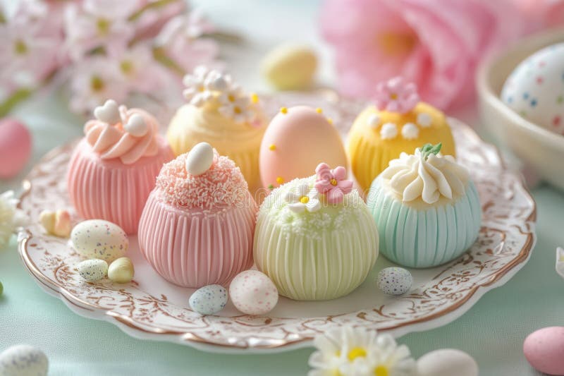 Mini Bento Cake Display, Assortment of Mini Bento Cakes, Elegantly ...