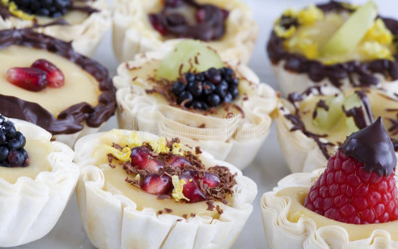 Mini pastries stock image. Image of tray, food, plate - 3635721