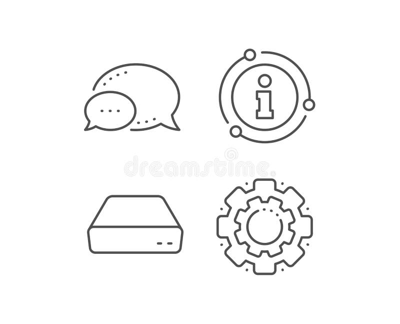 Mini Pc Line Icon. Small Computer Device Sign. Vector Stock Vector ...