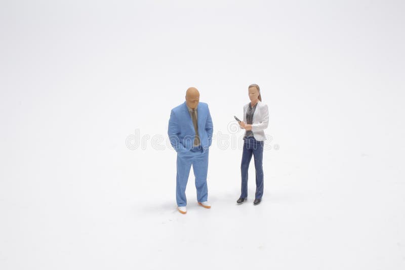 A Mini People Figures of Business Man Stock Photo - Image of ...