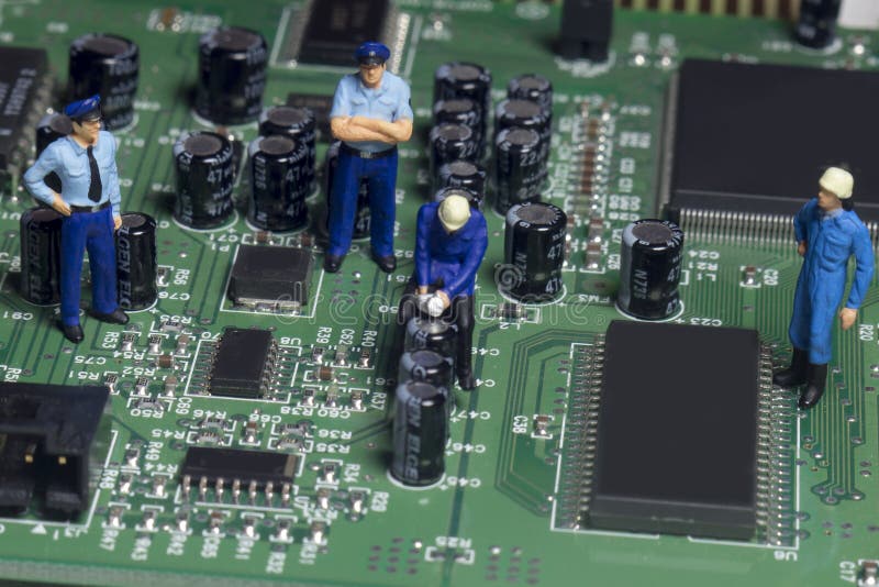 Mini people repairing stock photo. Image of mechanic - 73380572