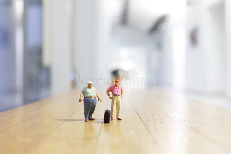 A Mini People : Traveler Walking on Street Stock Photo - Image of ...