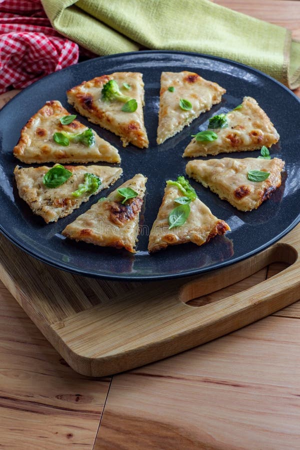 Mini Personal White Pizza stock image. Image of snack - 157701949