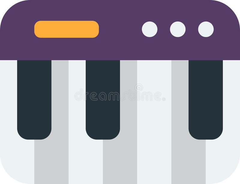 Mini Piano Keyboard Illustration in Minimal Style Stock Vector ...