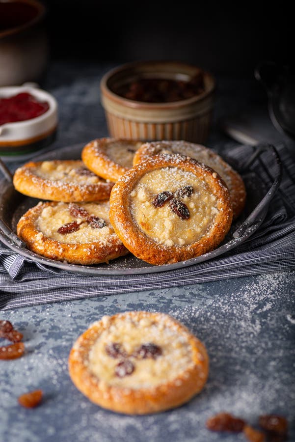 Mini pies with jam stock image. Image of pastry, kitchen - 248273889