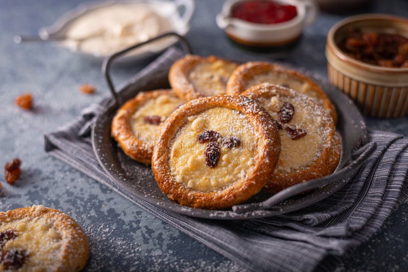 Mini pies with jam stock image. Image of baked, appetizer - 248274905